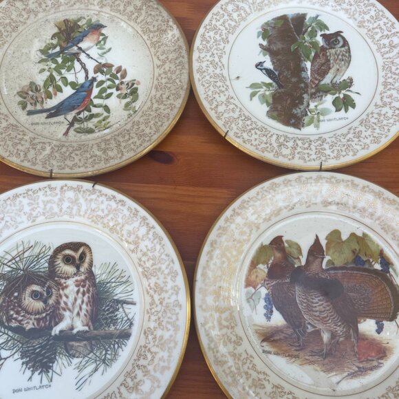 Art | Set Of 4 Don Whitlatch Wildlife Decorative Plates | Poshmark